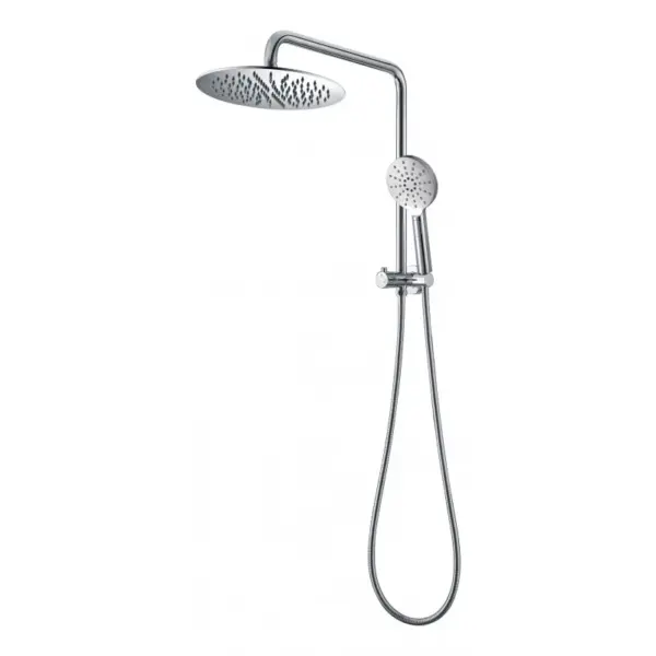 Chrome round multifuntion shower unit - Lilydale Tiles